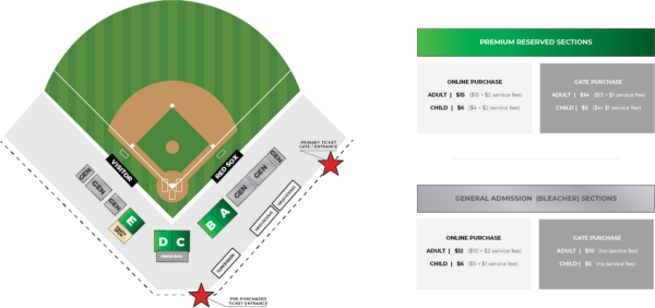 Seating Chart | Regina Red Sox